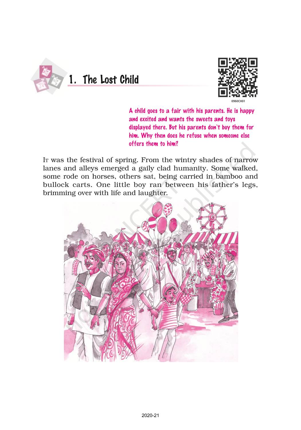 The Lost Child NCERT Book Of Class 9 English Moments
